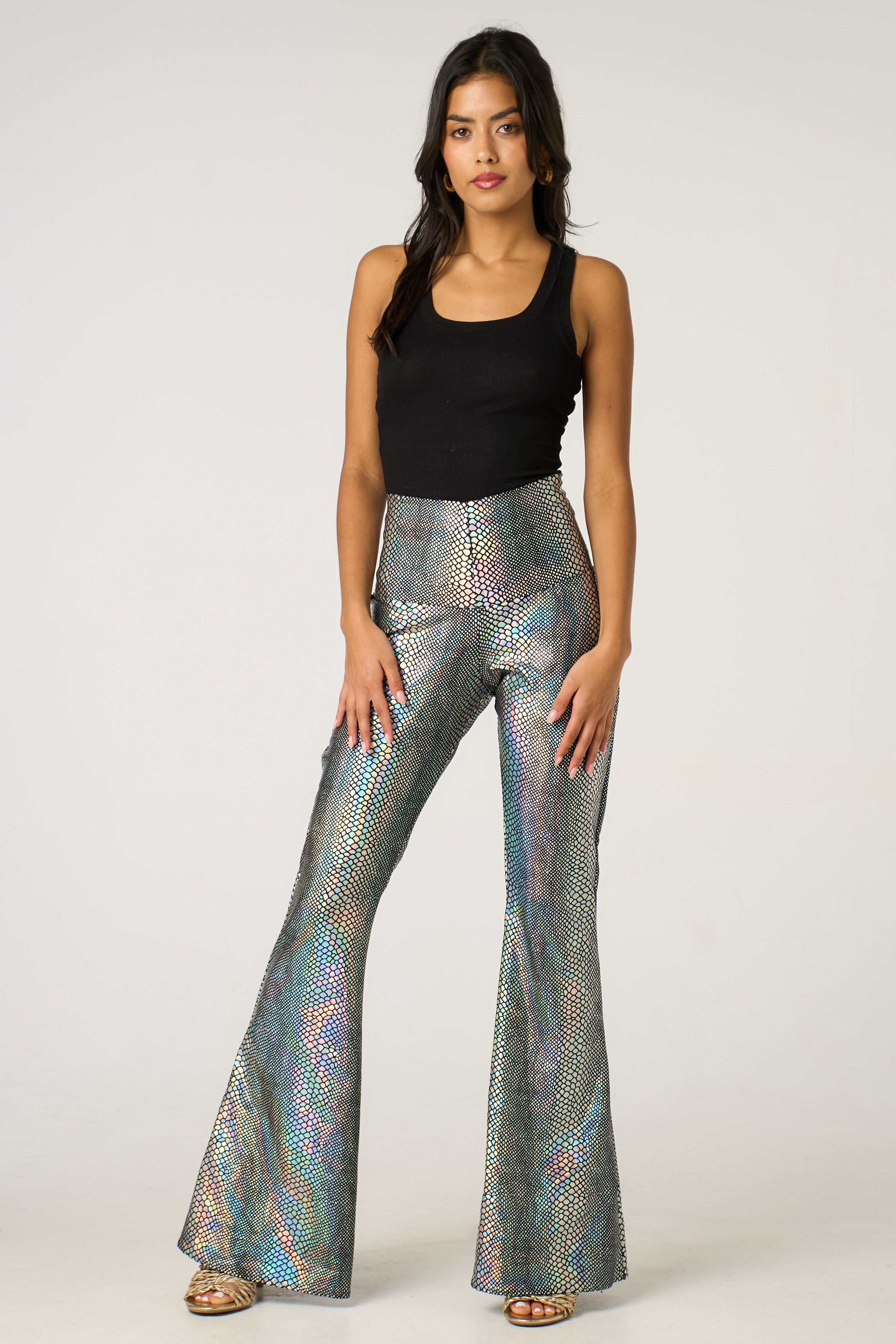 Black Disco Flares – Maribela Sews